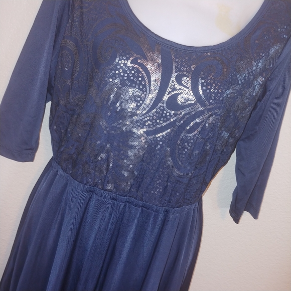 Roper | Dresses | Roper Western Fit And Flare Sequin Embellished Dre ...